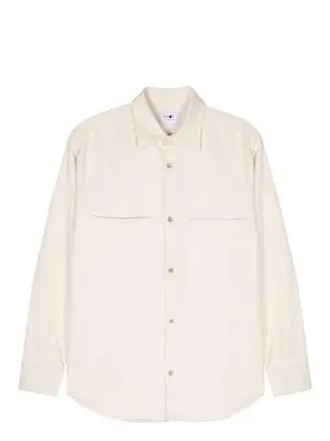 Nn07 Freddy Long-sleeve Cotton Shirt - Neutrals
