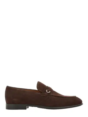 FERRAGAMO Gancini Loafers - Brown