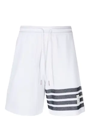 Thom Browne 4-bar Striped Shorts - White