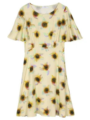Paul Smith Ibiza Sunflair-print Minidress - Yellow