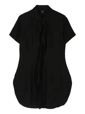 Y’s Ruffled Shirt - Black