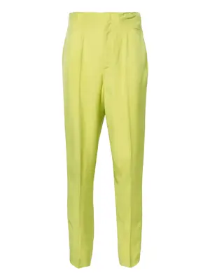 Ralph Lauren High-waisted Slim-fit Trousers - Green
