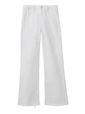 PAIGE PAIGE Leenah Braided Waist Wide Leg Jeans