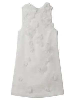 Rachel Gilbert Silk Organza Mini Dress - Ivory
