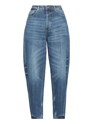 VICOLO Tapered High-waisted Jeans - Blue