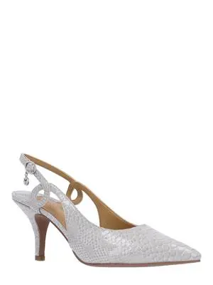 J. Reneé Tindra Slingback Pumps - Light Grey