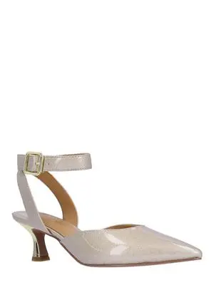 J. Reneé Tamsin Pointed-toe Pumps With Ankle Strap - Taupe
