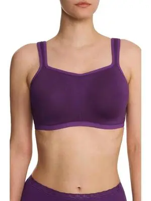 Natori Yogi Convertible Sports Bra - Vivid Grape