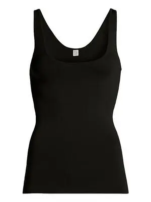 TOTEME Compact Jersey Tank - Black