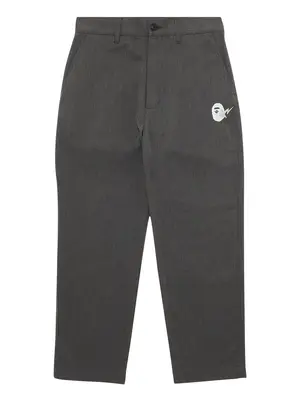 A BATHING APE Exclusive Chino Melange Pants Charcoal - Grey