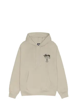 StÜssy World Tour Hoodie - Tan