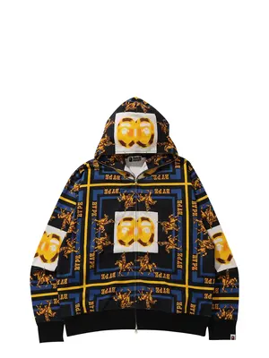 A BATHING APE Double Ape Head Relaxed Full Zip Hoodie - Black