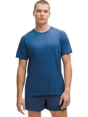Lululemon Metal Vent Tech Short Sleeve - Chalk Blue/blue Twill