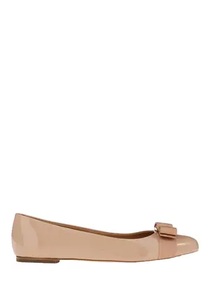 FERRAGAMO Varina Ballet Flat Natural
