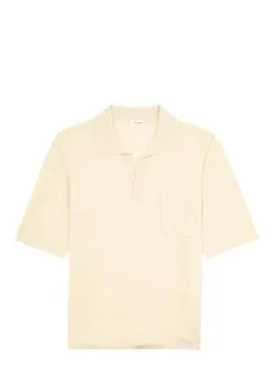 Saint Laurent Wool Polo Shirt - Ecru