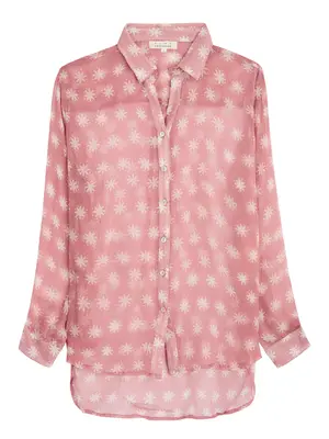 CLOE CASSANDRO Cloe Cassandro Elodie Printed Silk-Georgette Shirt