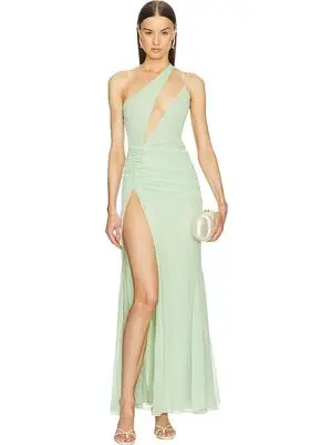 MICHAEL COSTELLO Saisha Gown - Pistachio Green