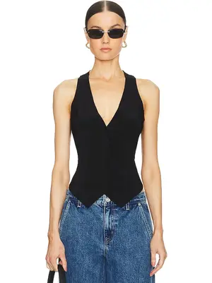 Norma Kamali Simple Vest - Black