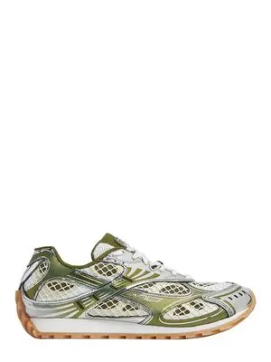 BOTTEGA  VENETA Orbit Lace-up Sneakers - Mud/white