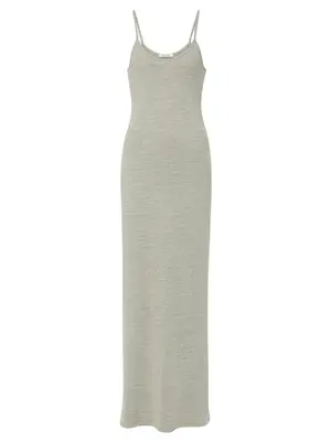 NILI LOTAN Judy Cotton Jersey Maxi Dress - Grey