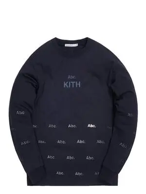 Kith X Advisory Board Crystals Diagram Long Sleeve Tee Shirt - Black