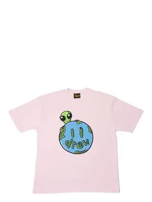 Drew House Allen The Alien Short Sleeve Tee Shirt - Pale Pink