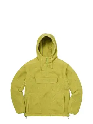 Supreme Polartec Hooded Pullover - Sulphur