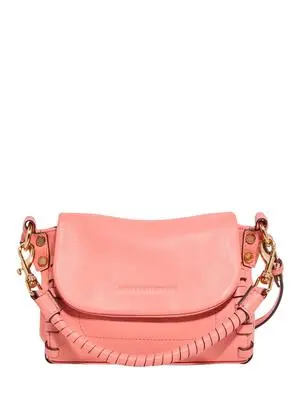 AIMEE Mini Zen Leather Crossbody Bag - Cosmic Coral