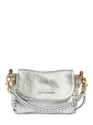 AIMEE Aimee Kestenberg Mini Zen Leather Crossbody Bag Silver