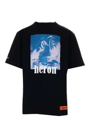 Heron Preston Halo Herons T-shirt - Black/white/blue