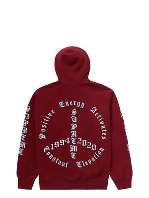 Supreme Supreme Peace Hooded Sweatshirt Cardinal