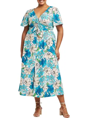 ESTELLE Nadja Midi Dress Print