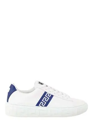 Versace Greca Lace-up Sneakers - White/blue