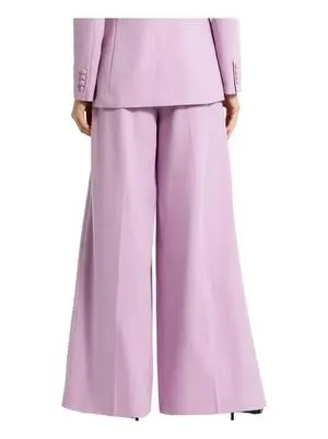 Mac Duggal Classic Crepe Wide Leg Trousers - Orchid