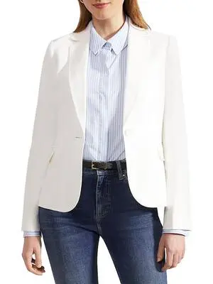 HOBBS LONDON Blake Linen Jacket - Ivory