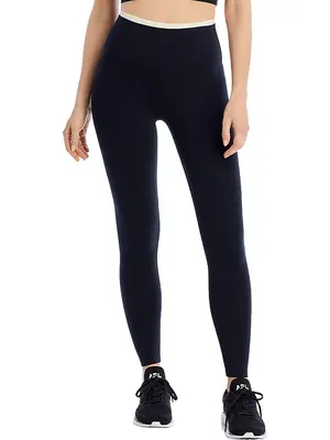 Splits59 Dual High-Waist 7/8 Leggings Black/cream