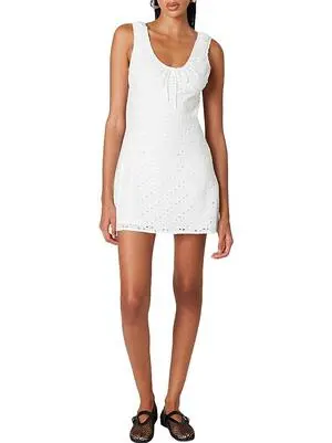 NIA Cedar Eyelet Dress - White