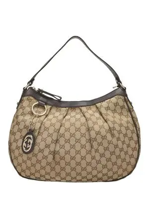 Gucci Original Gg Sukey Hobo - Brown