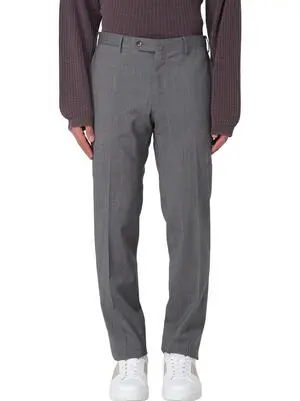 PT TORINO Stretch Virgin Wool Tailored Trousers Grey
