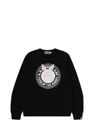 A BATHING APE Year Of The Rabbit Crewneck - Black