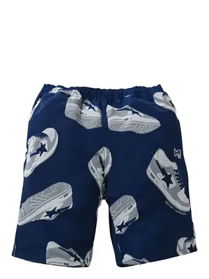 A BATHING APE Random Sta Track Shorts - Blue