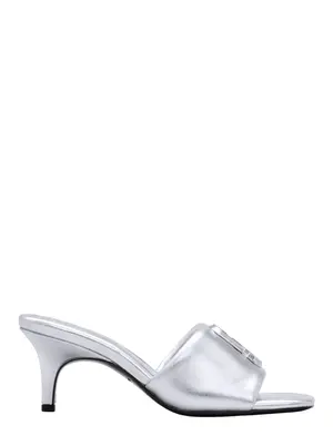 Marc Jacobs J Leather Sandals - Silver