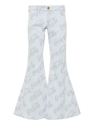 ERL X Coca-cola Jacquard Flared Jeans - Grey