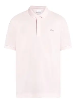 Lacoste Logo-appliqué Short-sleeved Polo Shirt - Pink