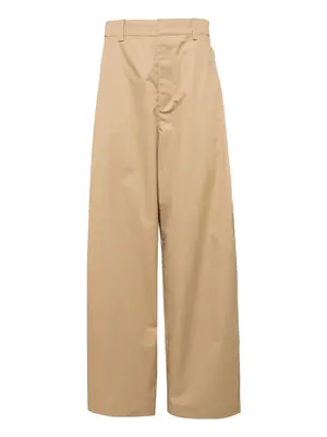 SYSTEM Wide-Leg Cotton Cargo Trousers