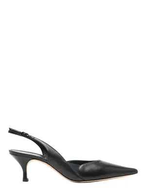 Casadei 70mm Leather Pumps - Black