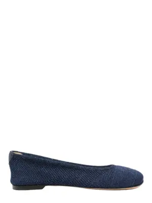CASADEI Casadei Lurex Detail Knitted Ballerinas