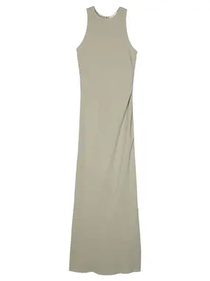 Ami Bias-cut Maxi Dress - Green