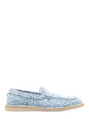 DOLCE & GABBANA Dolce & Gabbana Logo-Print Denim Loafers