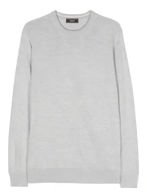 Peserico Fine-ribbed Mélange Jumper - Grey